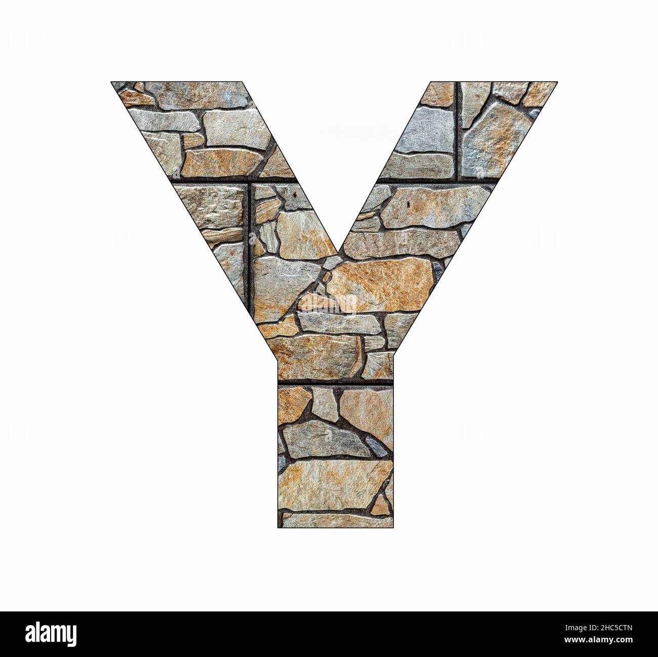 Alphabet letter Y - Rustic stone background Stock Photo - Alamy