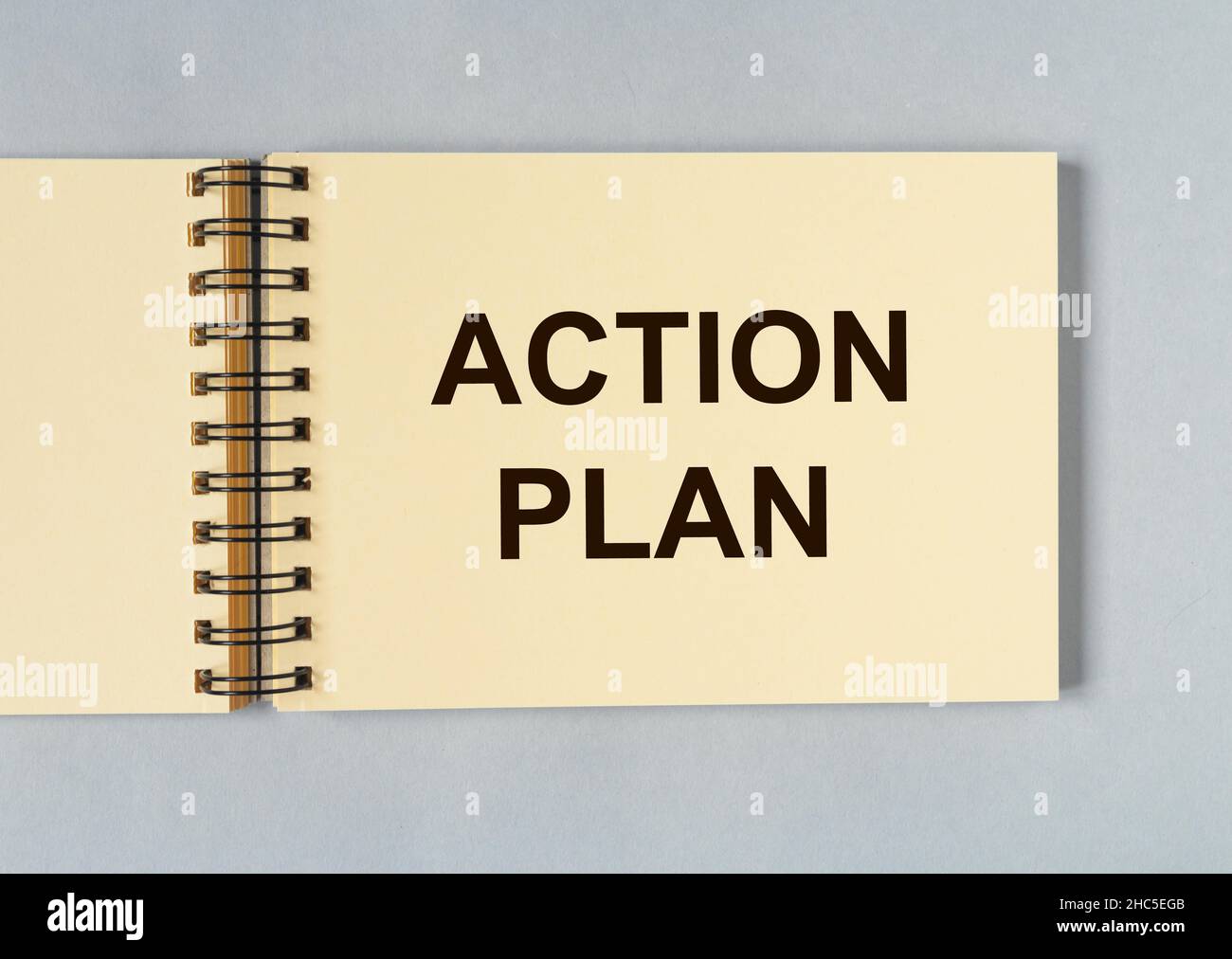 Action plan concept. Business strategic planning handbook Stock Photo ...