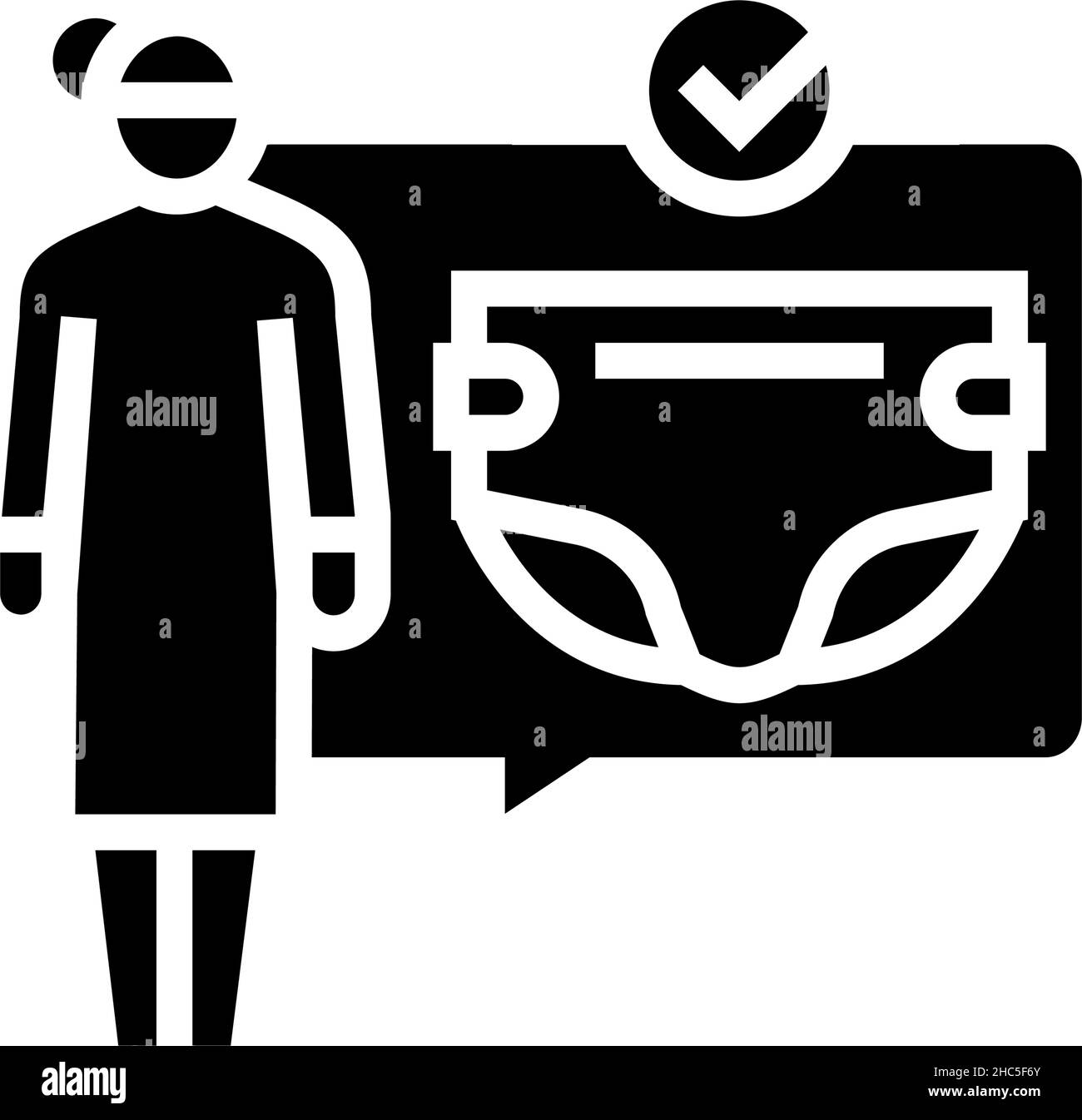changing diapers glyph icon vector illustration Stock Vector Image ...