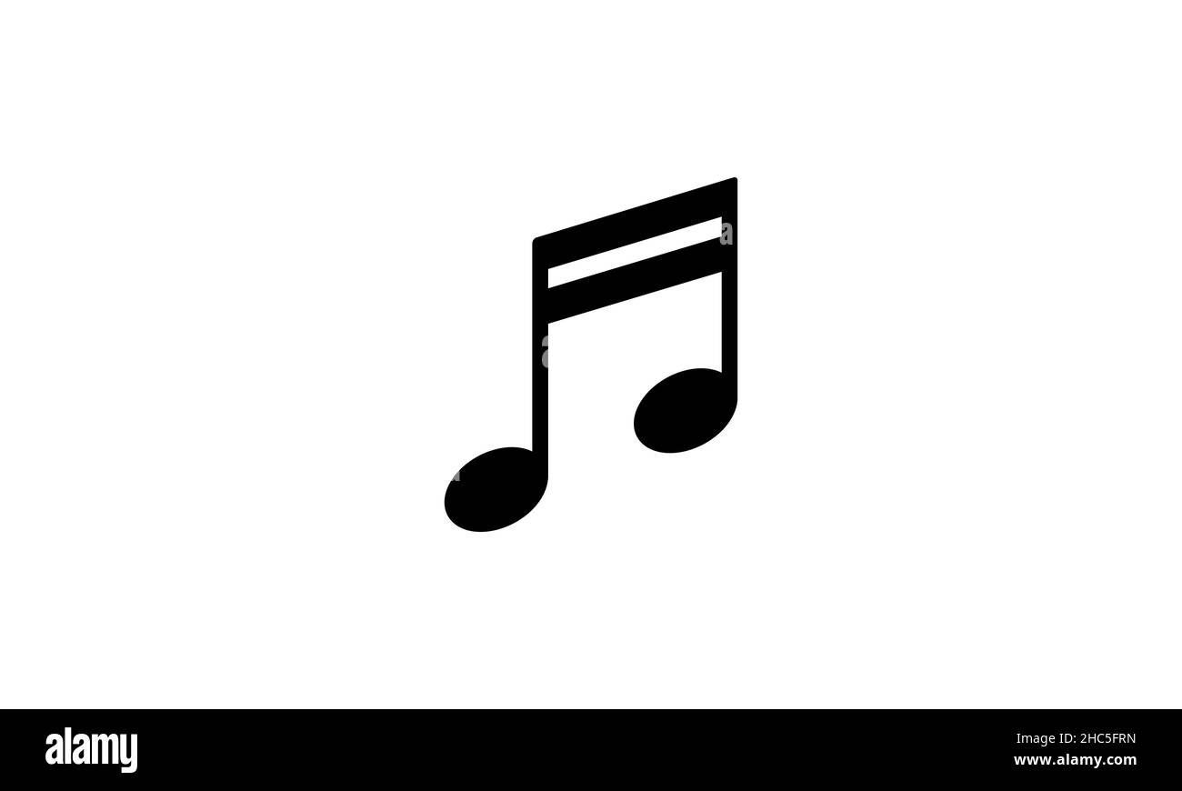 Music notes, song, melody or tune flat vector icon Stock Vector Image ...