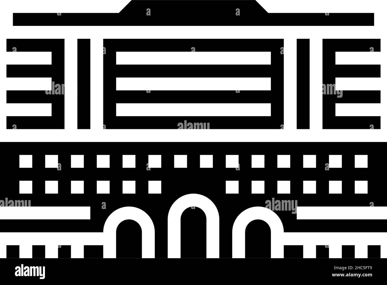 commercial center glyph icon vector illustration Stock Vector Image ...