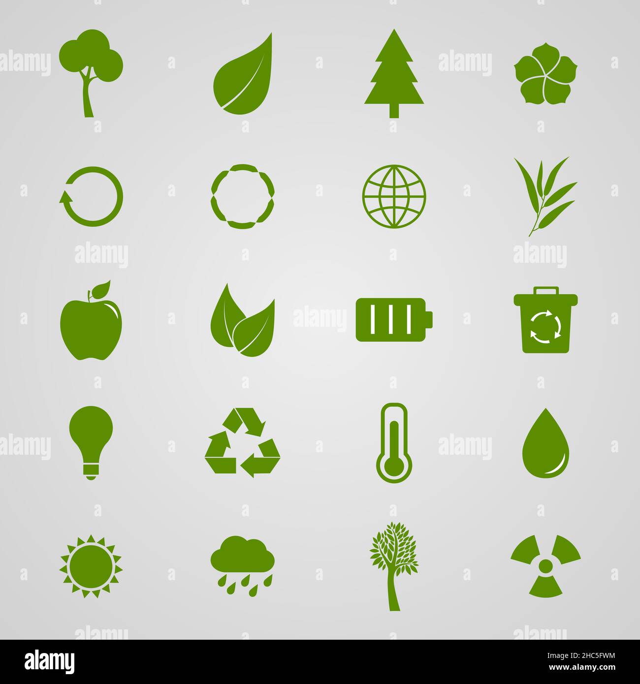 Set of ecology icons, vector illustration Stock Vector Image & Art - Alamy