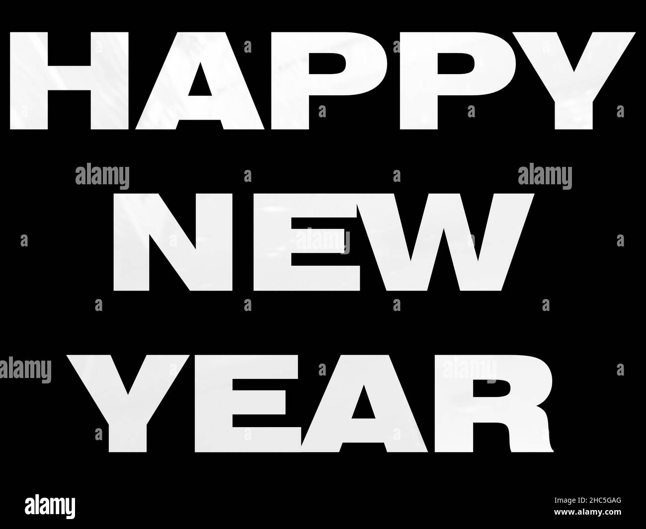 Happy New Year - 2d words rendered isolated - 3d rendering Stock Photo ...