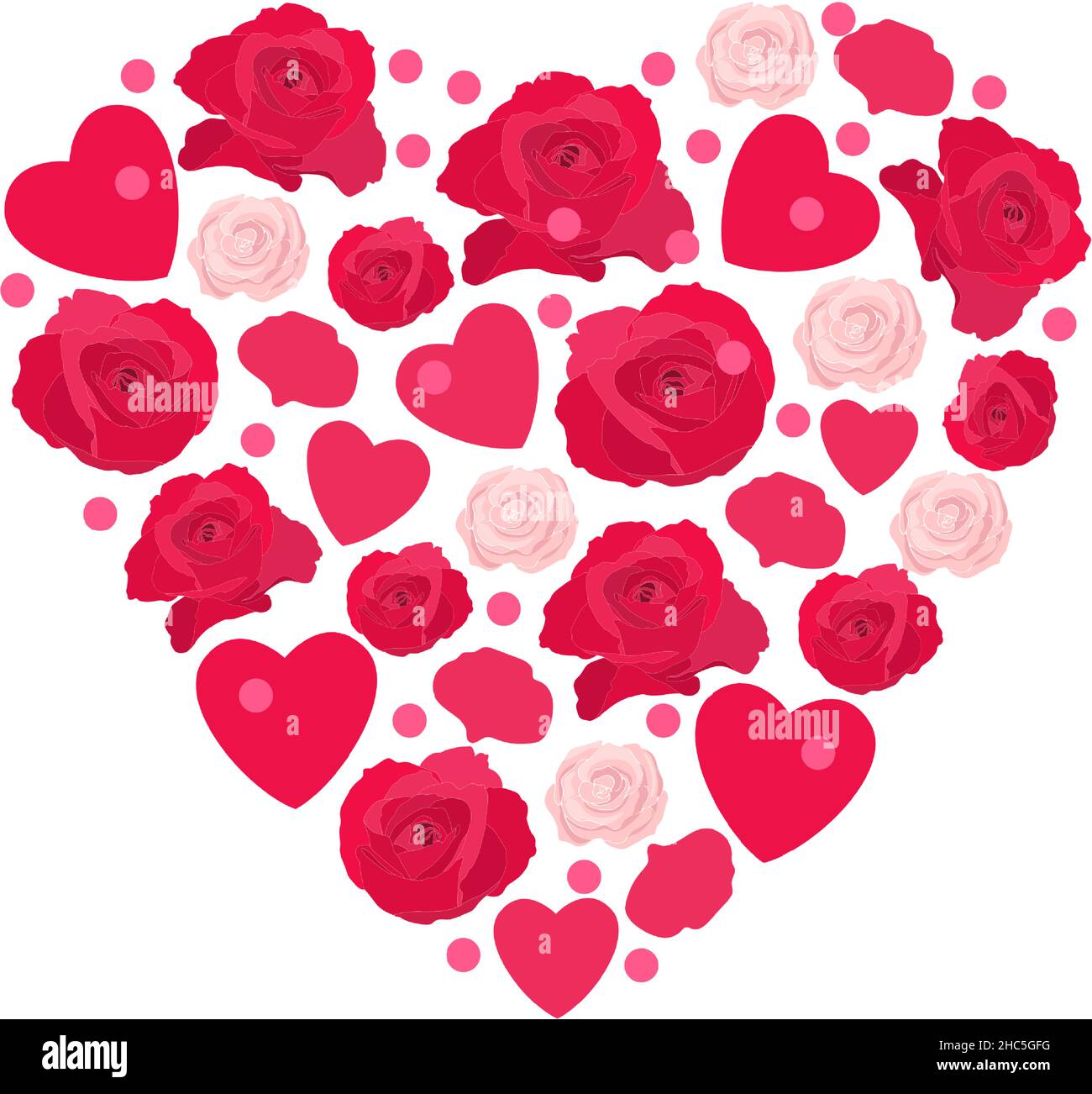 Small white roses flowers Stock Vector Images - Alamy