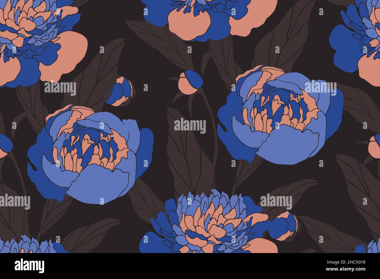 Clematis blue flower Stock Vector Images - Alamy