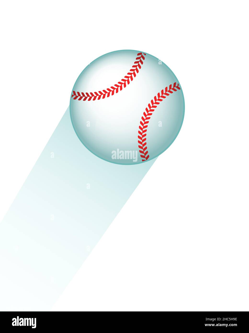 Flying Baseball Vector