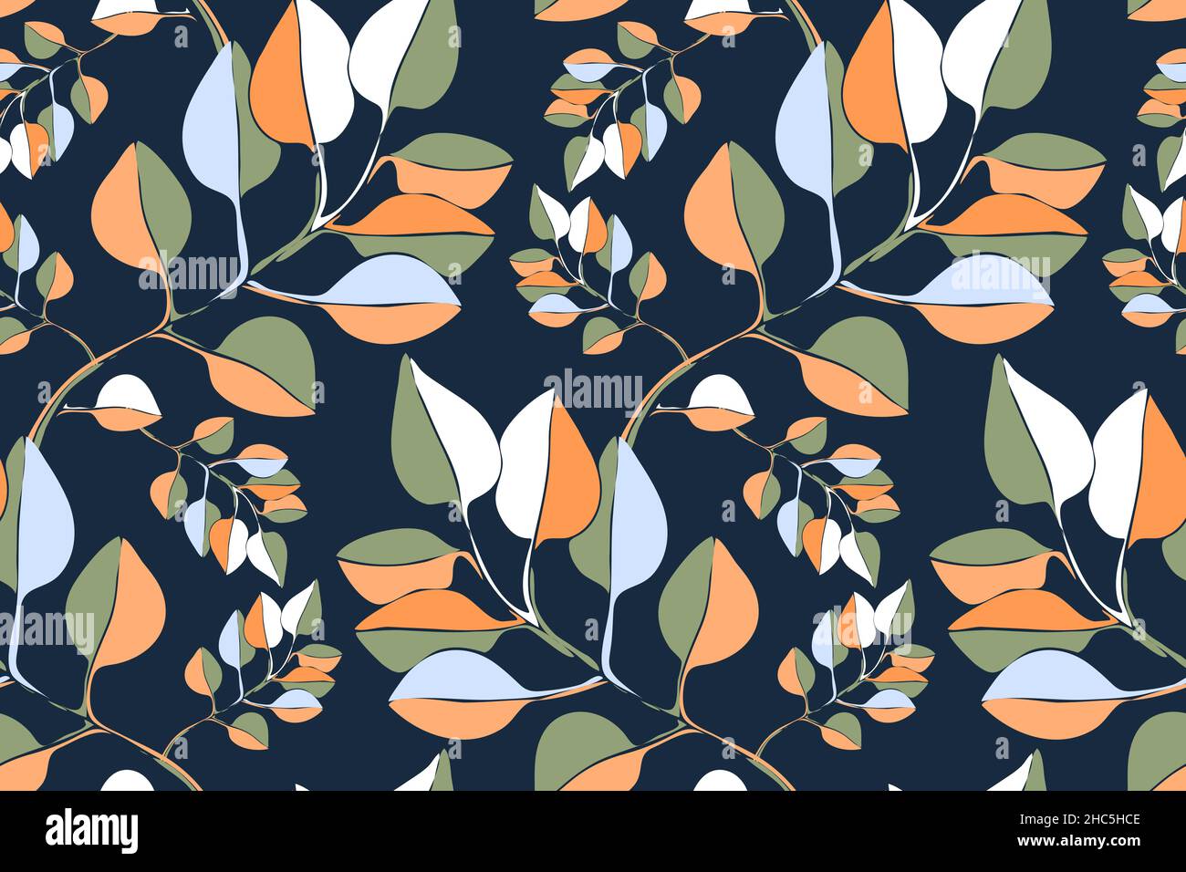 Pine leaves pattern Stock Vector Images - Alamy