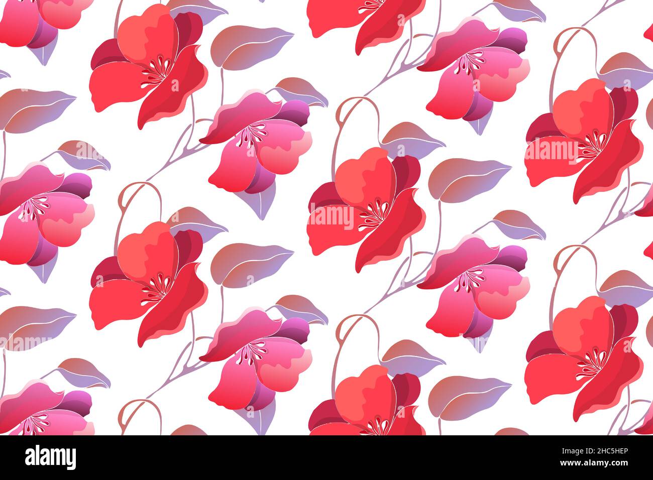 English flowers wallpaper pattern hi-res stock photography and images ...