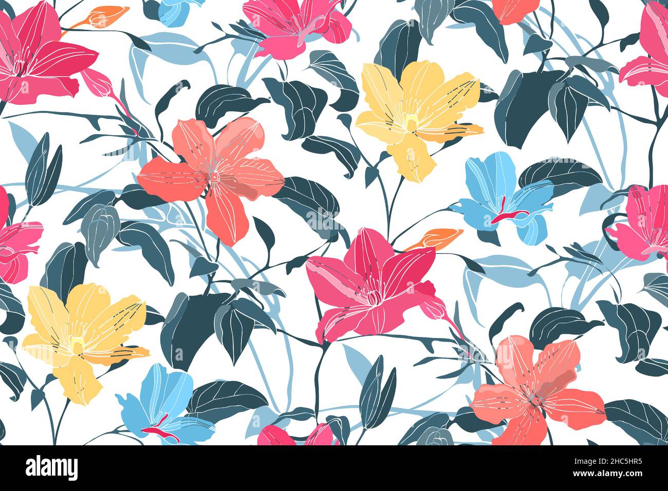 Hortensia hydrangea Stock Vector Images - Alamy