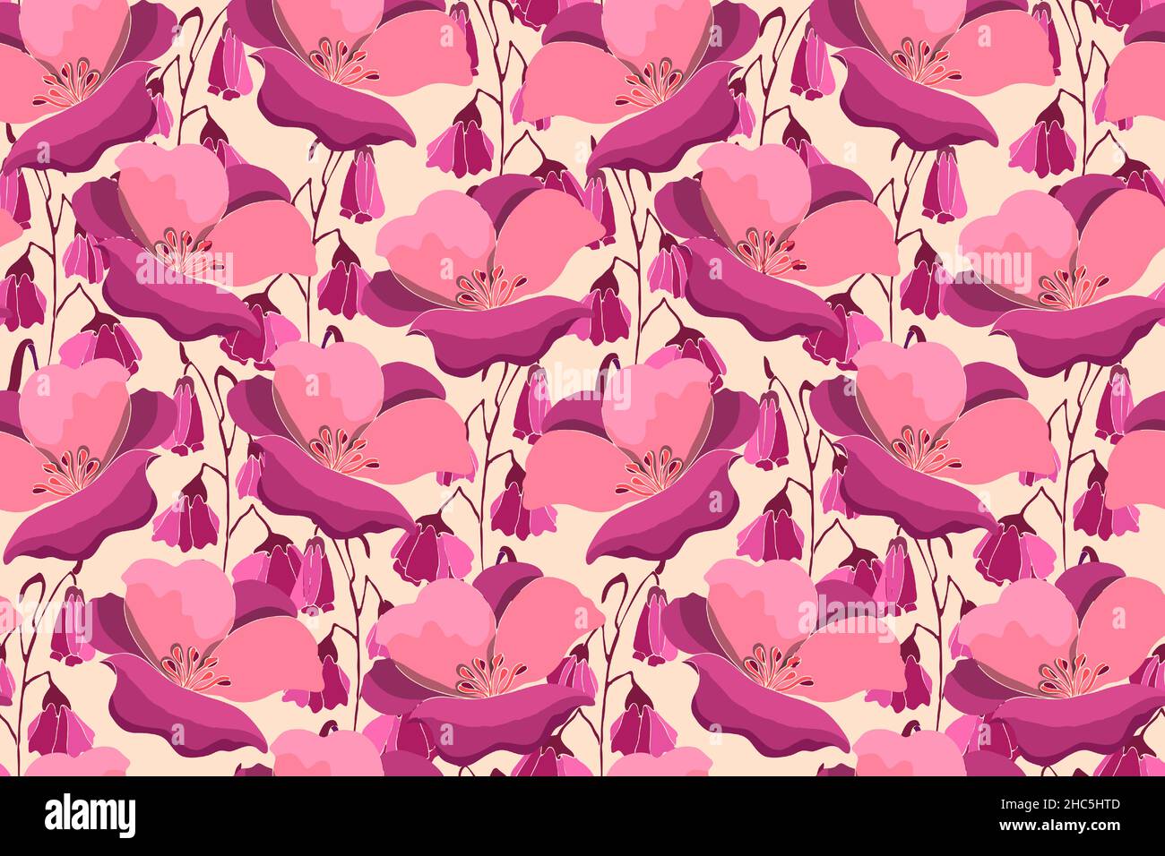 Indian pink flowers Stock Vector Images - Alamy