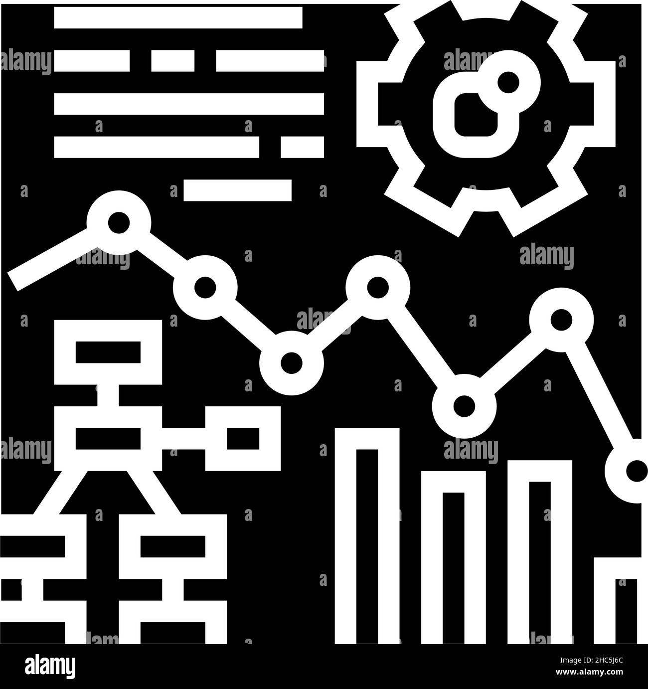 planning strategy erp glyph icon vector illustration Stock Vector Image ...