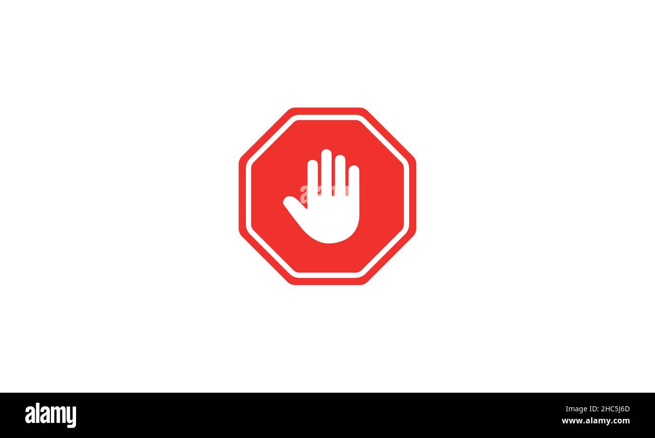 stop sign vector illustration,stop red icon Stock Vector Image & Art ...