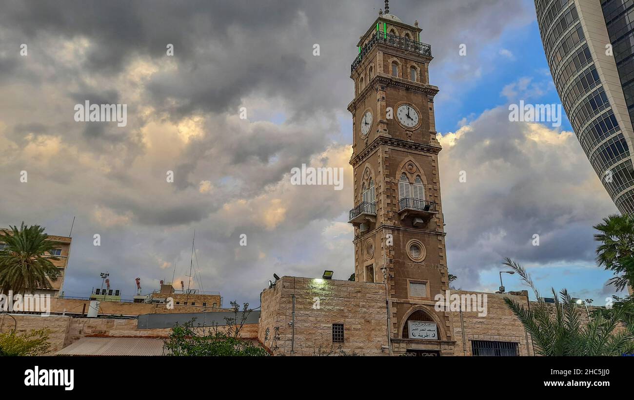Al-Jreena Mosque, Al-Nasr Mosque, or the Great Mosque of Haifa, an ...