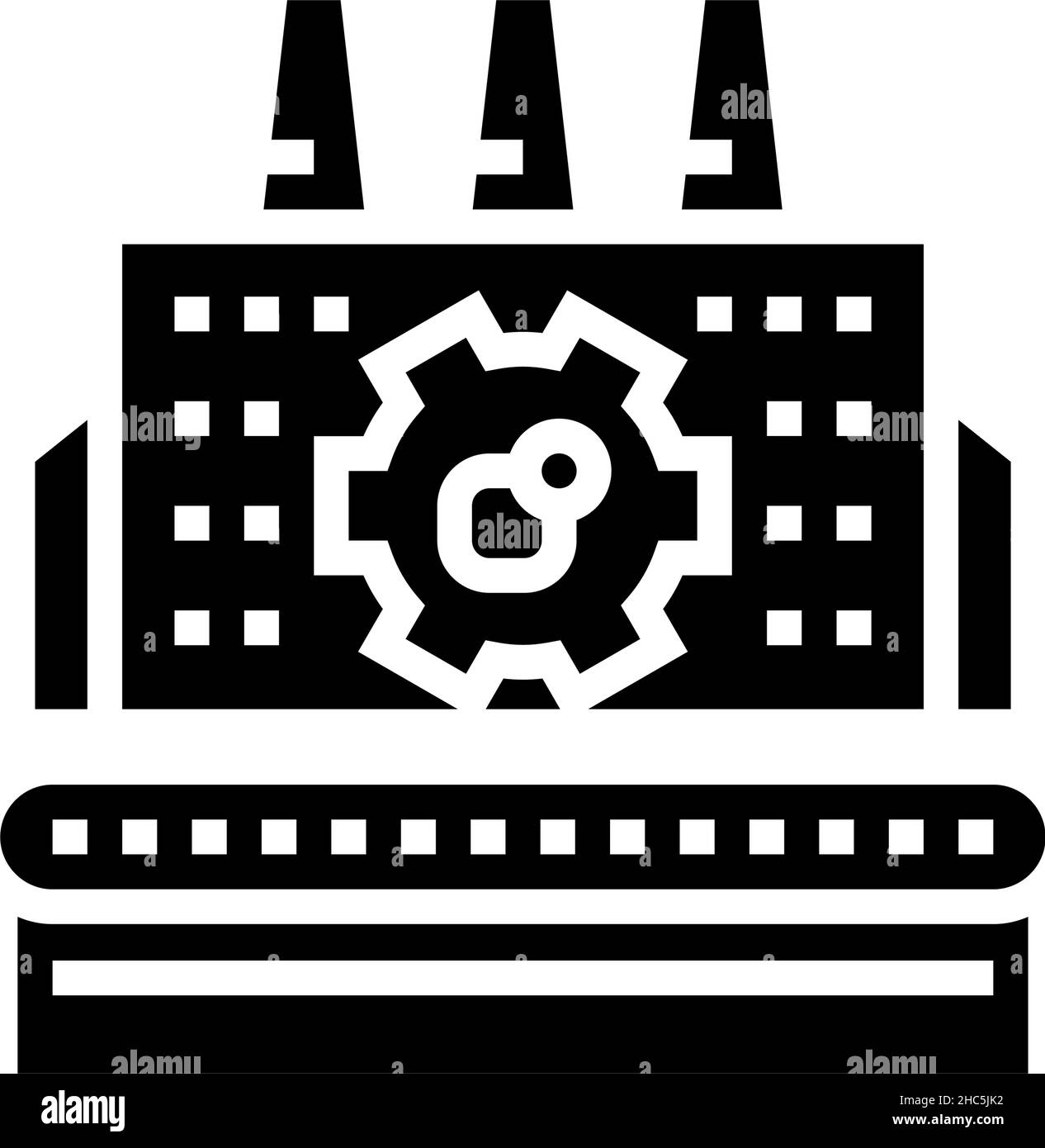 Manufacturing Erp Processing Glyph Icon Vector Illustration Stock Vector Image And Art Alamy