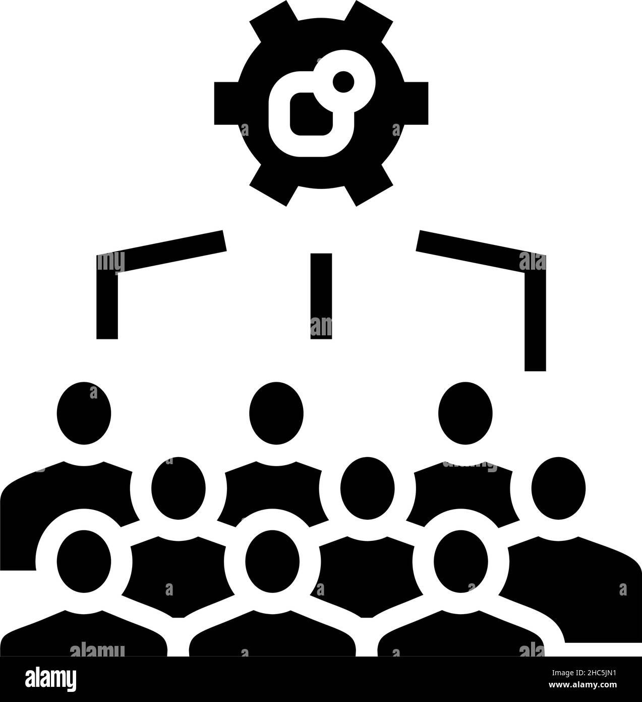 hr work glyph icon vector illustration Stock Vector Image & Art - Alamy