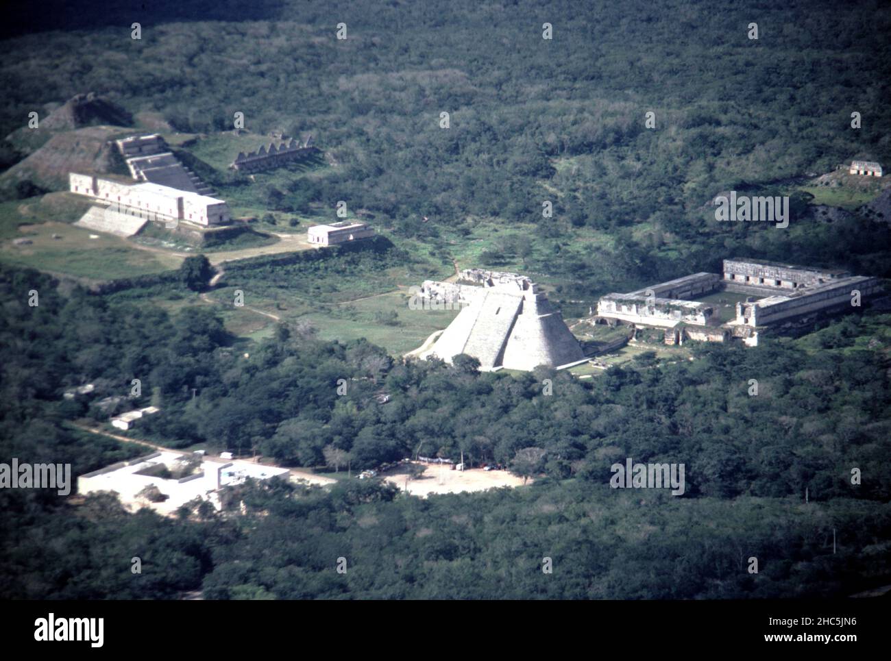Uxmal ruins aerial view High Resolution Stock Photography and Images ...