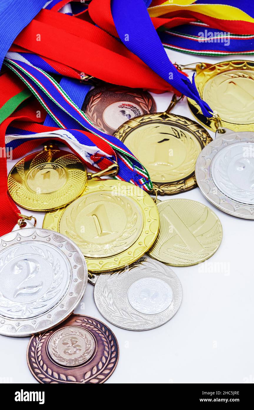 Medals for first place. Sports awards. Medal for winning the ...