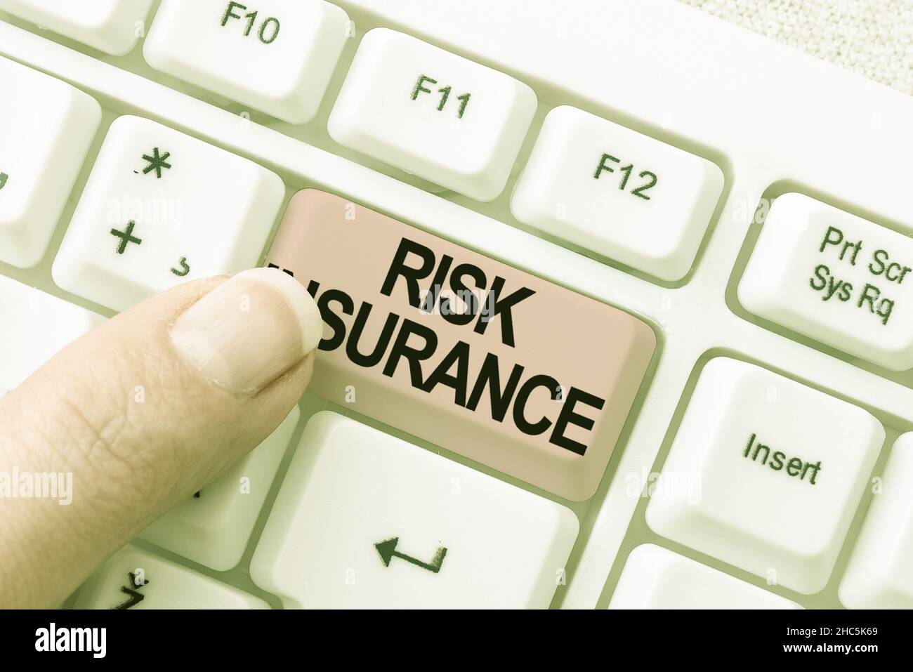 Sign displaying Risk Insurance. Word Written on The possibility of Loss ...