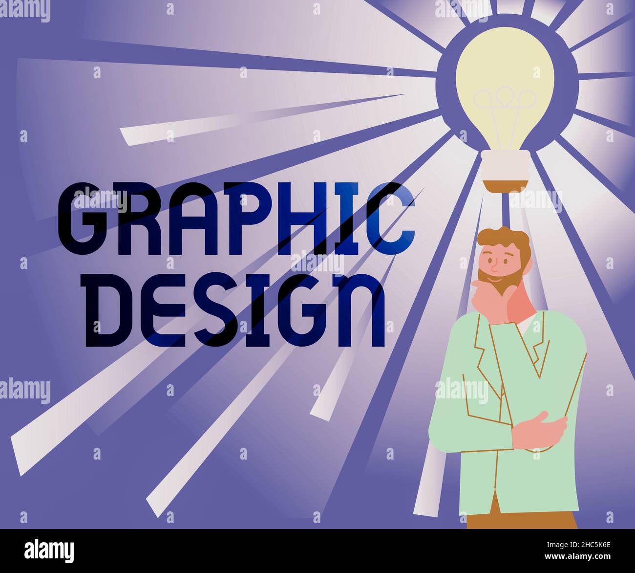 Text caption presenting Graphic Design. Internet Concept art or skill ...