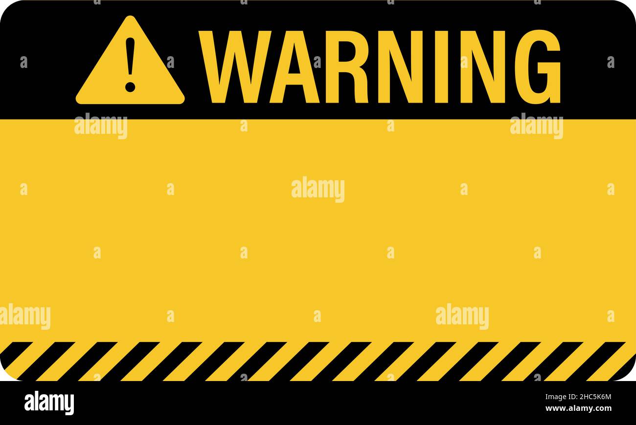 Warning sign. Blank warning sign. Vector illustration Stock Vector ...