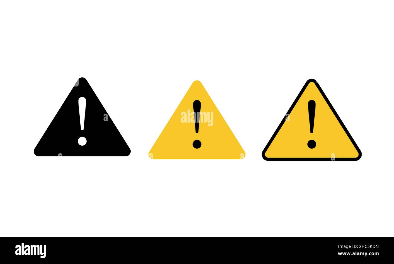 Alert warning , Caution notification flat style isolated,Warning symbol ...