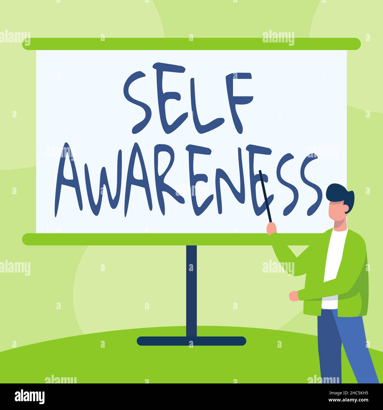 Sign displaying Self Awareness. Concept meaning Consciousness of a ...
