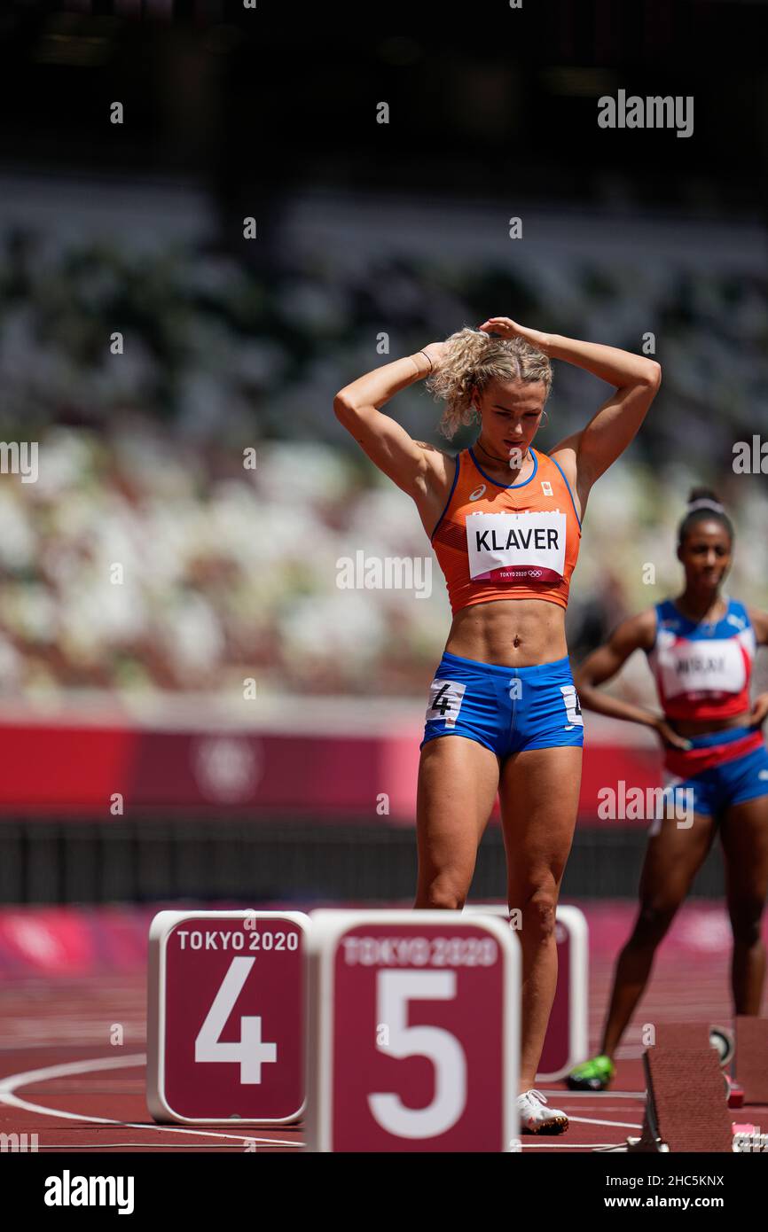 Lieke Klaver participating in the semi-final of the 400 meters of the ...