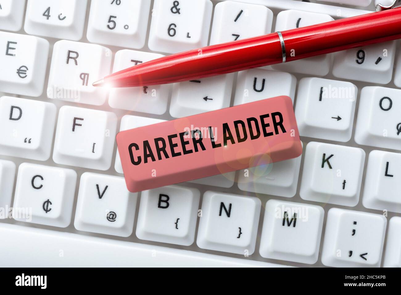 Hand writing sign Career Ladder. Business overview Job Promotion ...