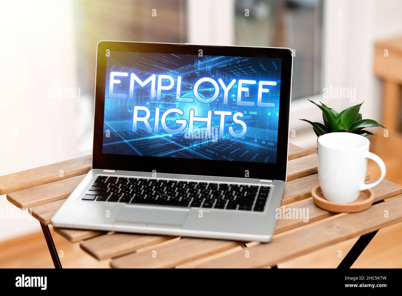 Text caption presenting Employee Rights. Business concept All employees ...