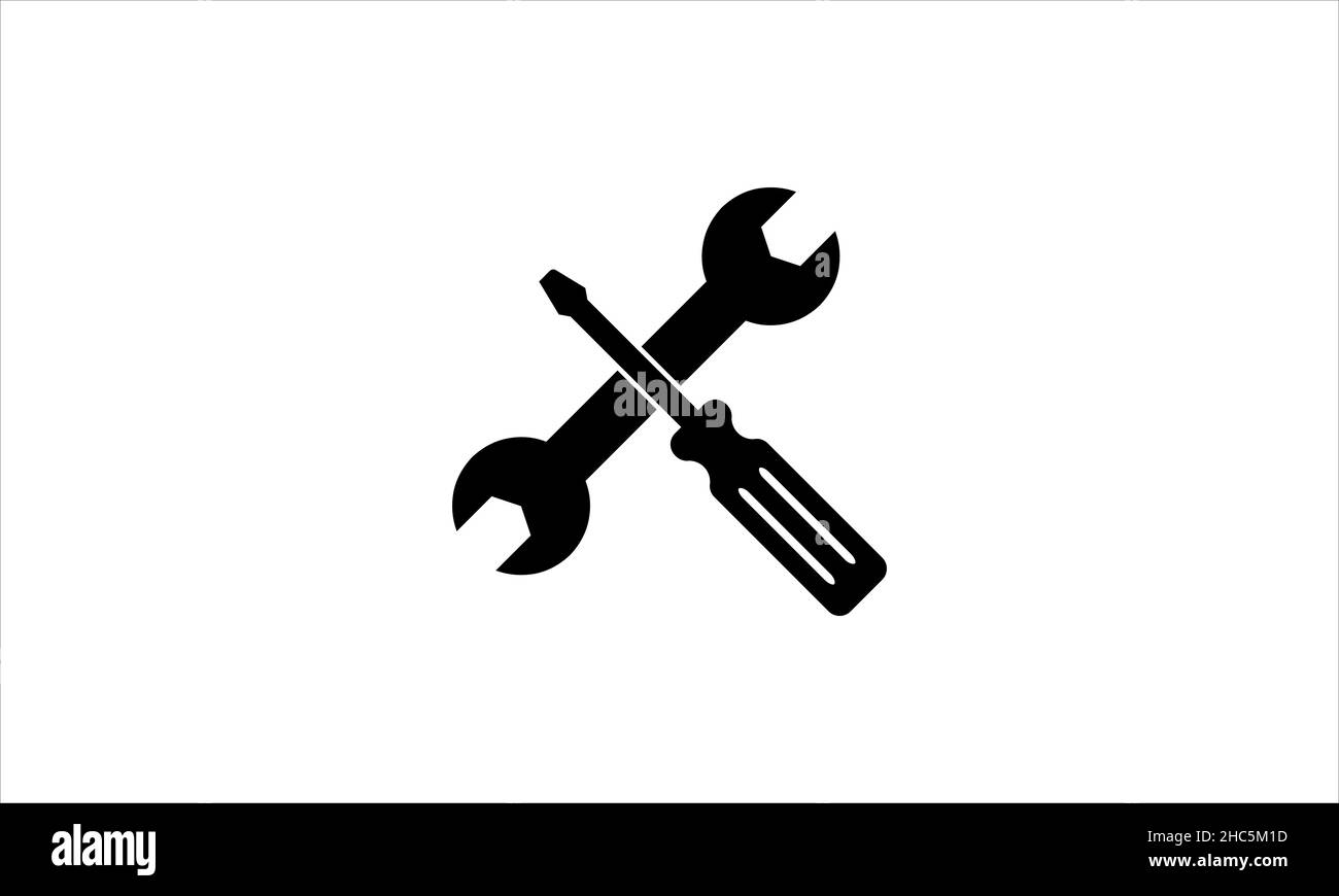 Wrench and screwdriver icon vector logo design template Stock Vector ...