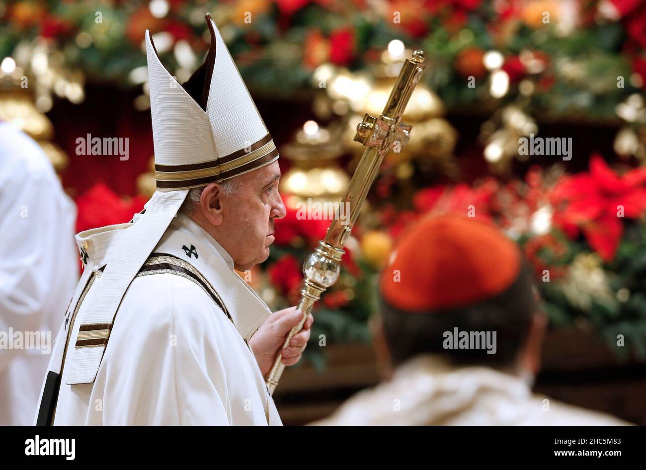 Vatican City, Vatikanstadt. 23rd Dec, 2021. Pope Francis celebrates ...