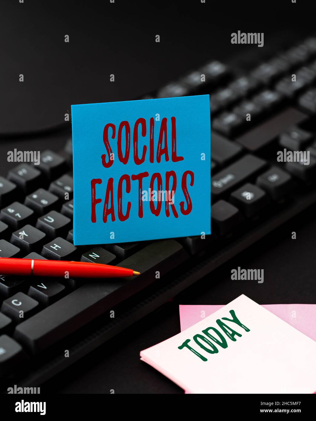 Sign displaying Social Factors. Conceptual photo Things that influences ...