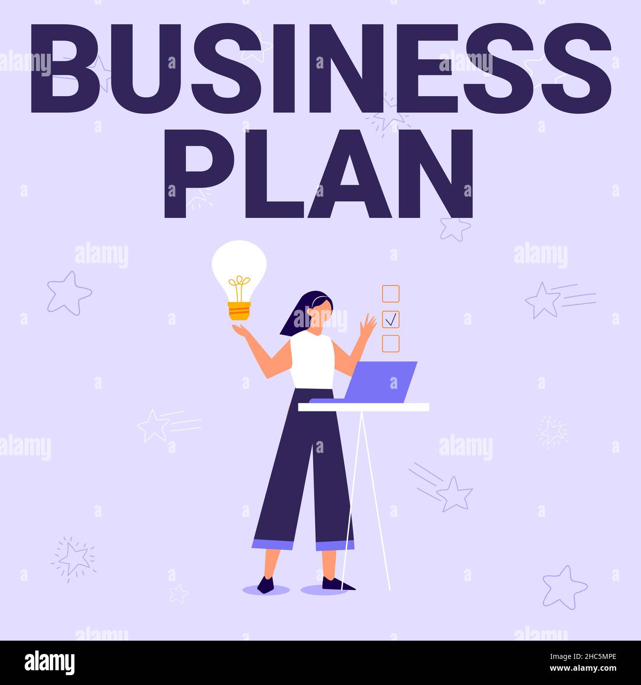 Conceptual caption Business Plan. Business idea Structural Strategy ...