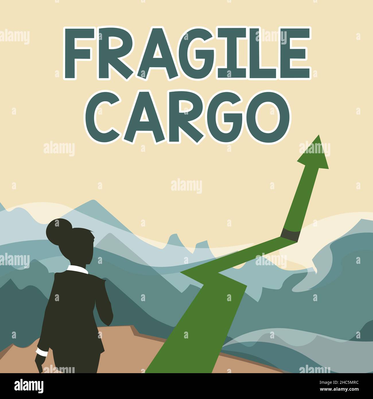 Handwriting text Fragile Cargo. Word Written on Breakable Handle with ...