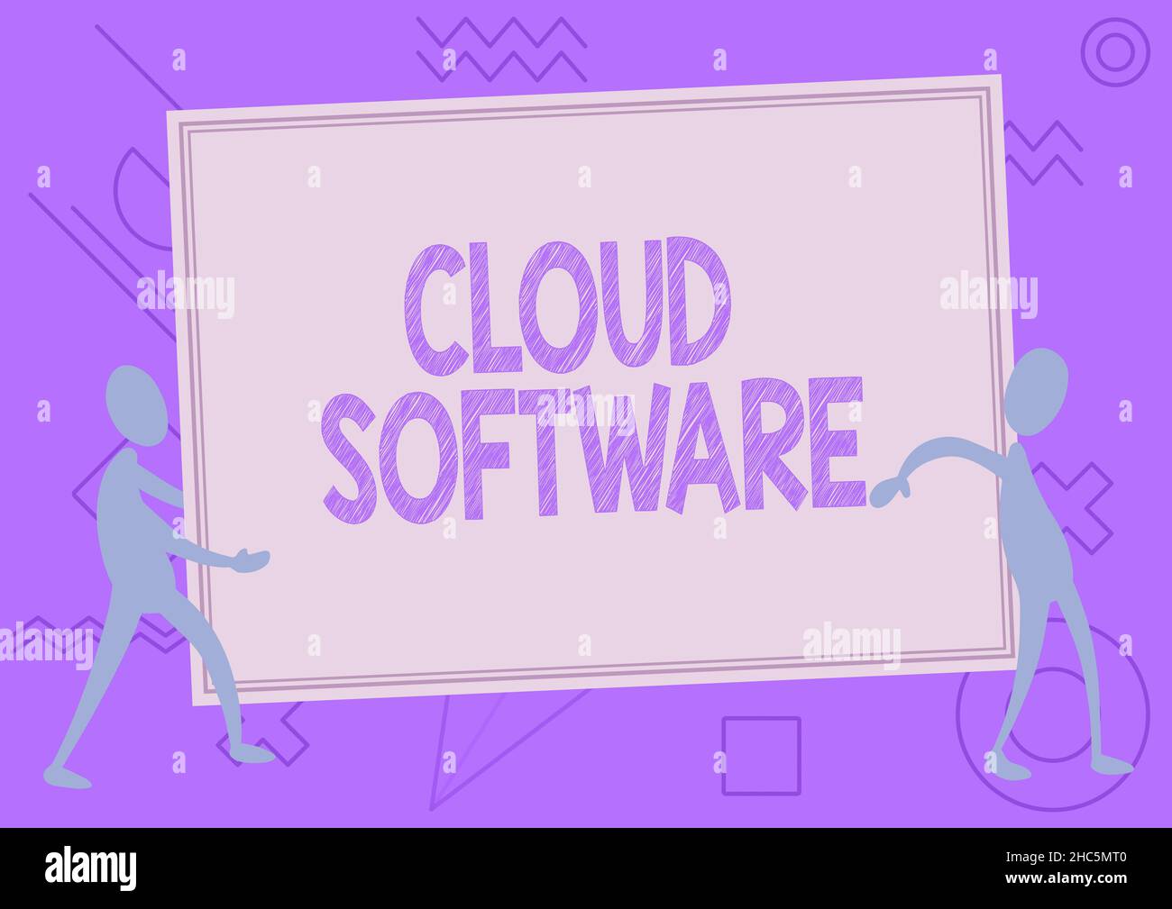 Conceptual caption Cloud Software. Concept meaning Programs used in Storing Accessing data over ...