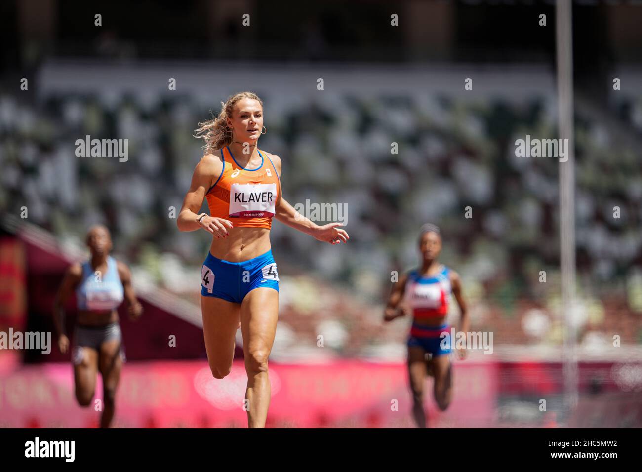 Lieke Klaver participating in the semi-final of the 400 meters of the ...