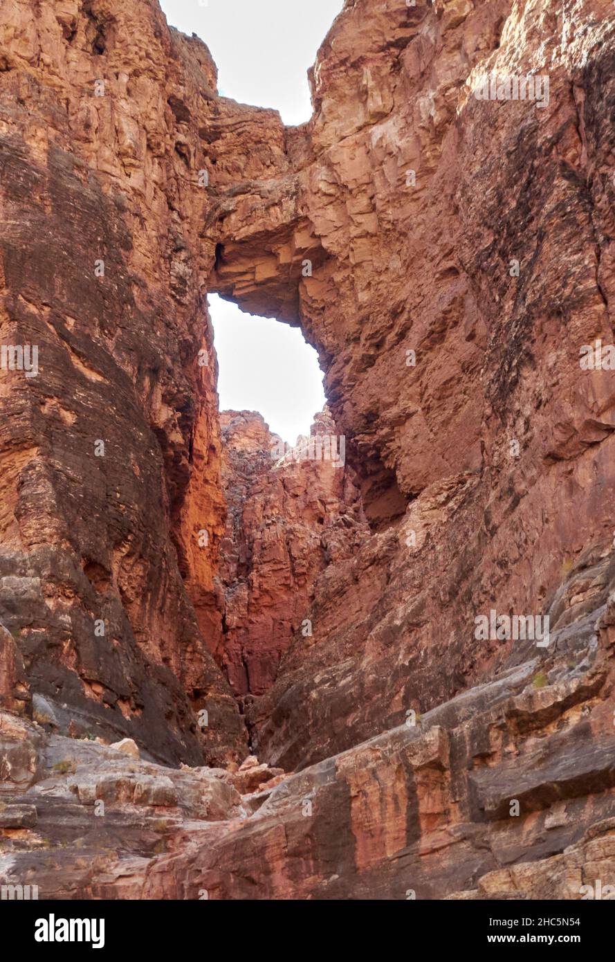 A natural bridge in the Grand Canyon National Park, Arizona. Ellsworth ...