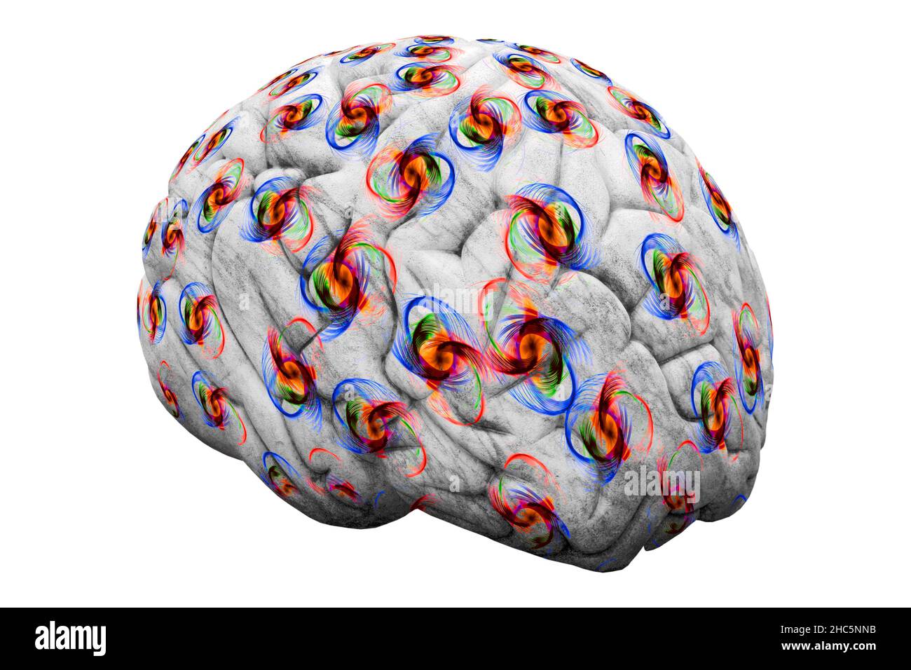 Brain activity, conceptual illustration Stock Photo - Alamy
