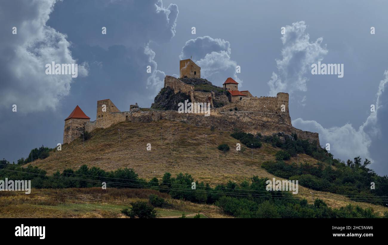 The castle of Rupea in Romania Stock Photo - Alamy