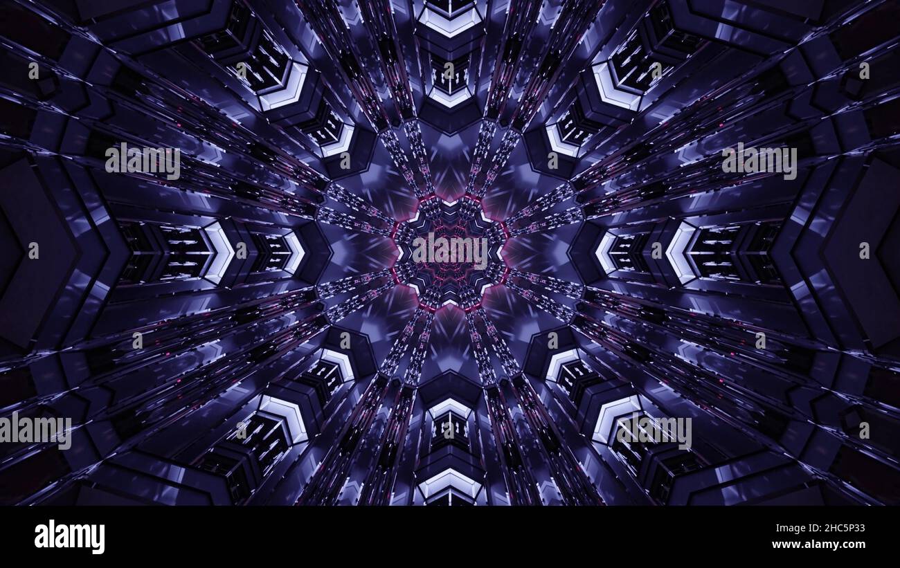 An illustration of a mandala with beautiful patterns in blue color ...