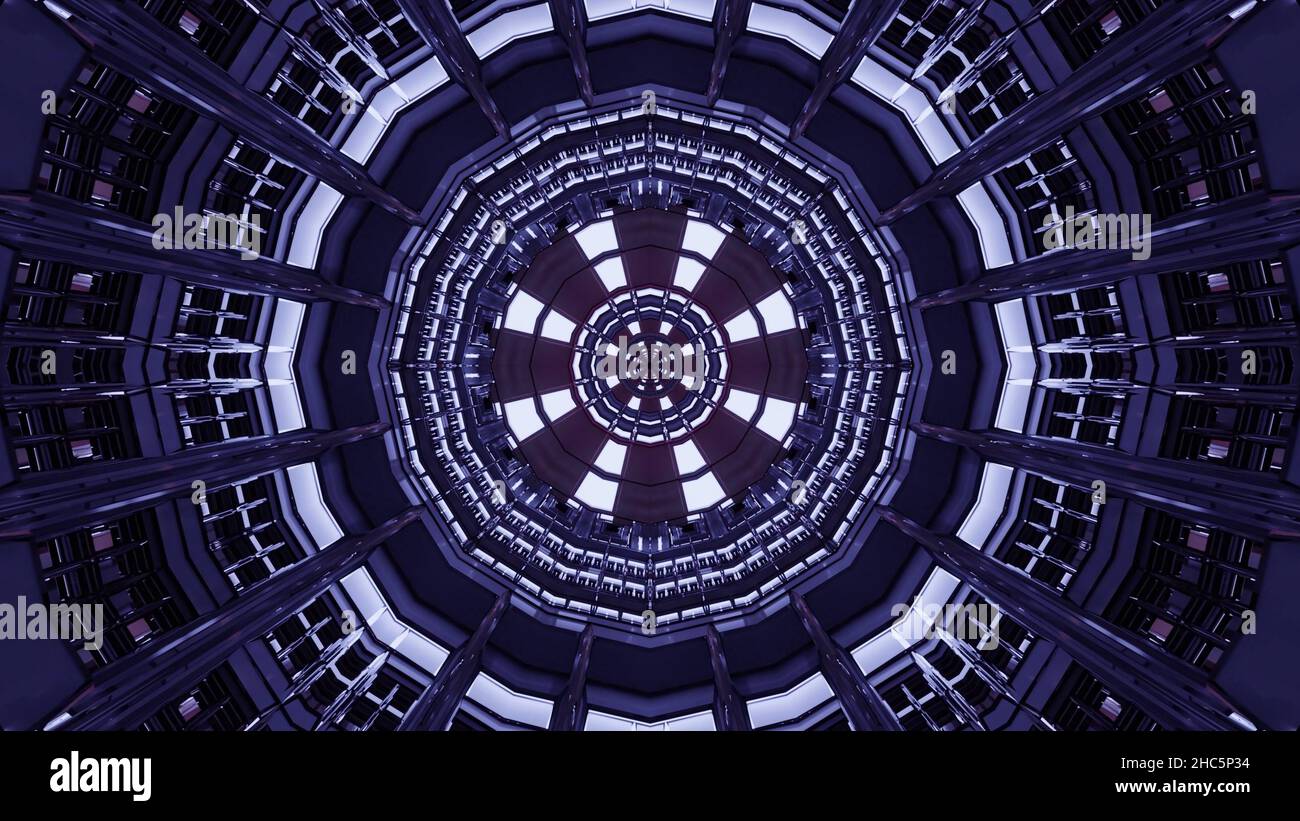 Illustration of a mandala with beautiful patterns in blue color Stock ...