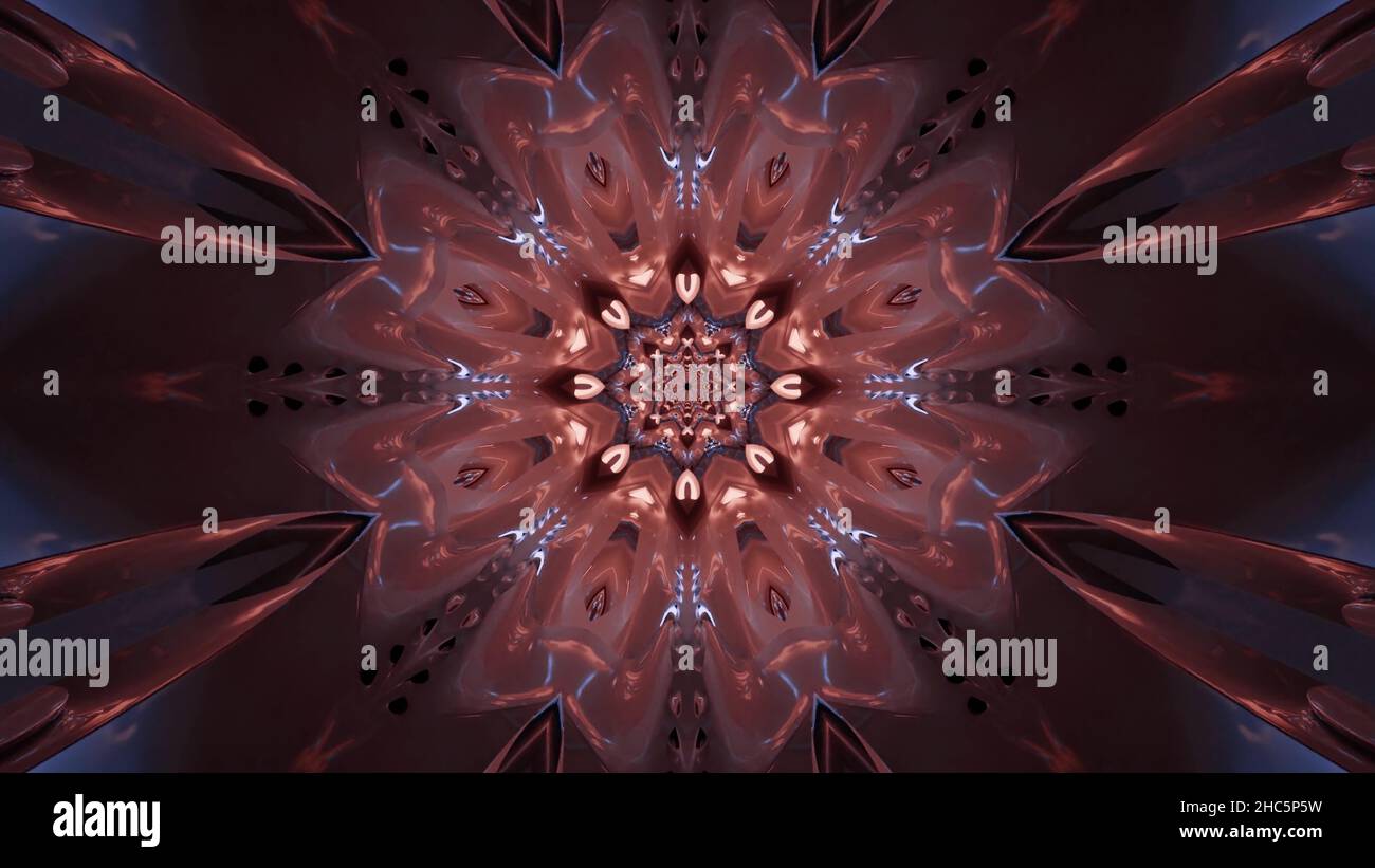 An illustration of a mandala with beautiful patterns in red color Stock ...