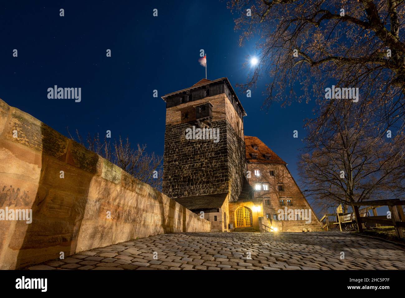 Nuremberg Empirial Castle in Winter weather Stock Photo - Alamy