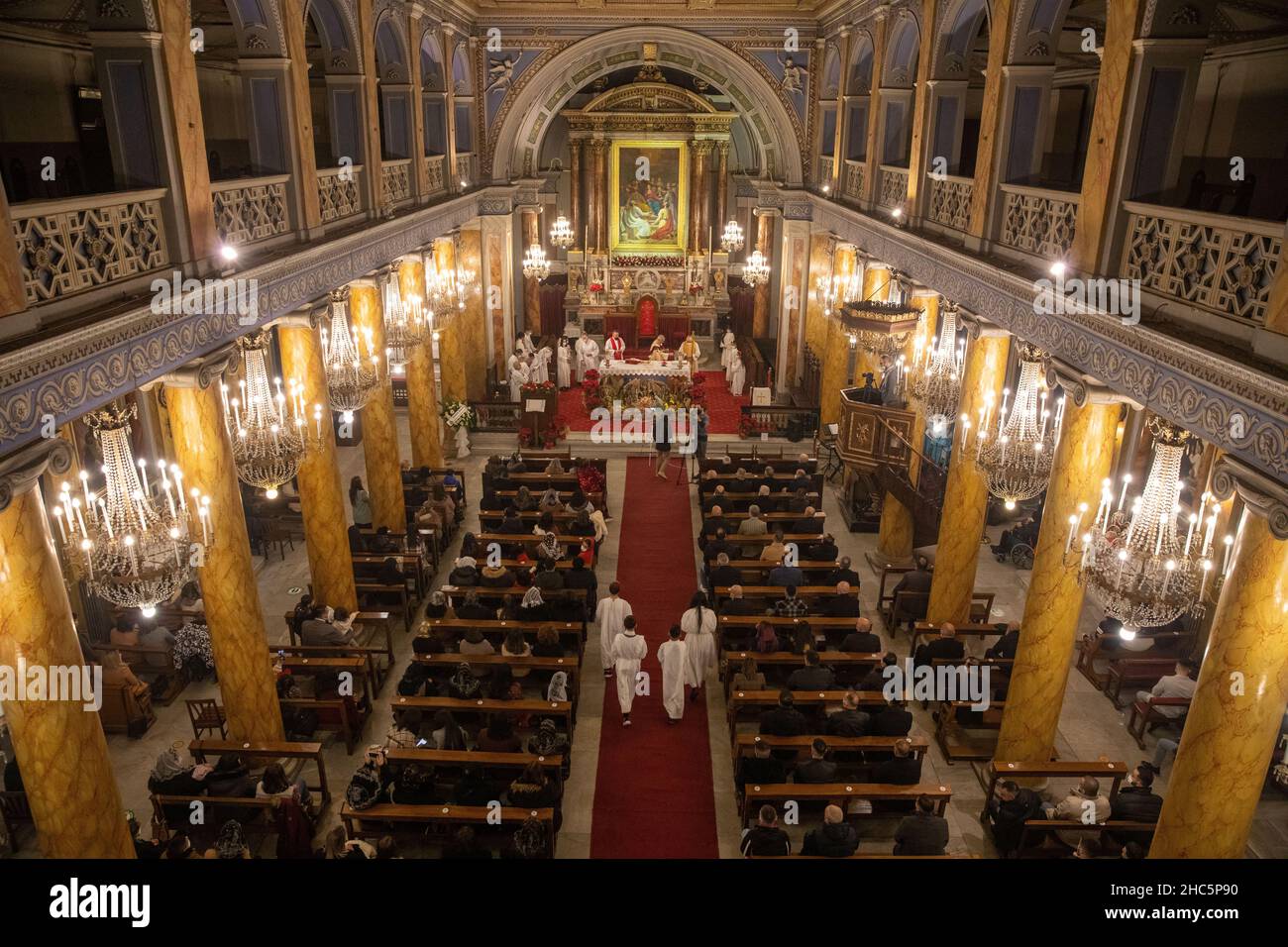 Celebration of the Christmas liturgy by Arab Catholics at the St ...