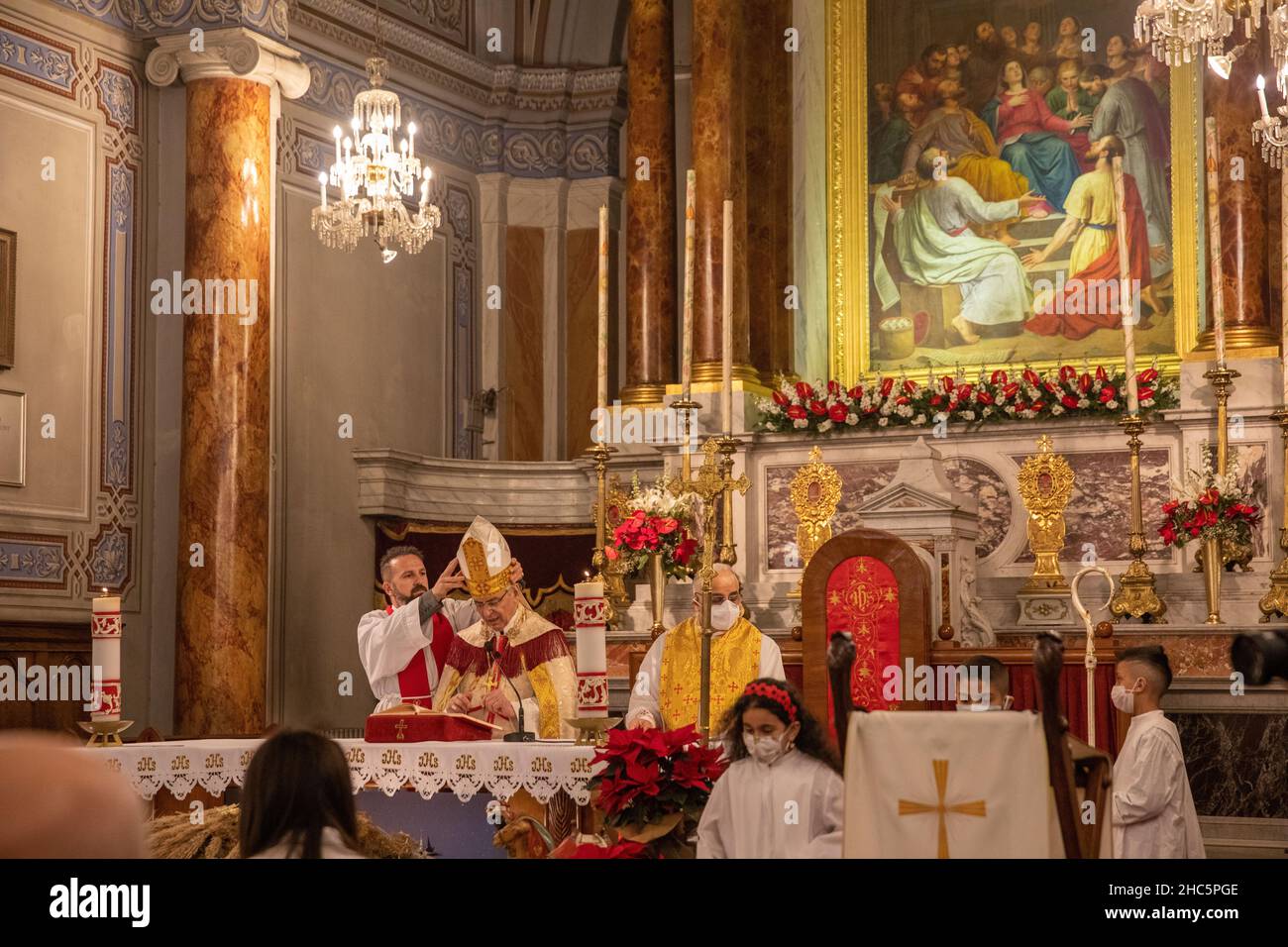 Celebration of the Christmas liturgy by Arab Catholics at the St ...