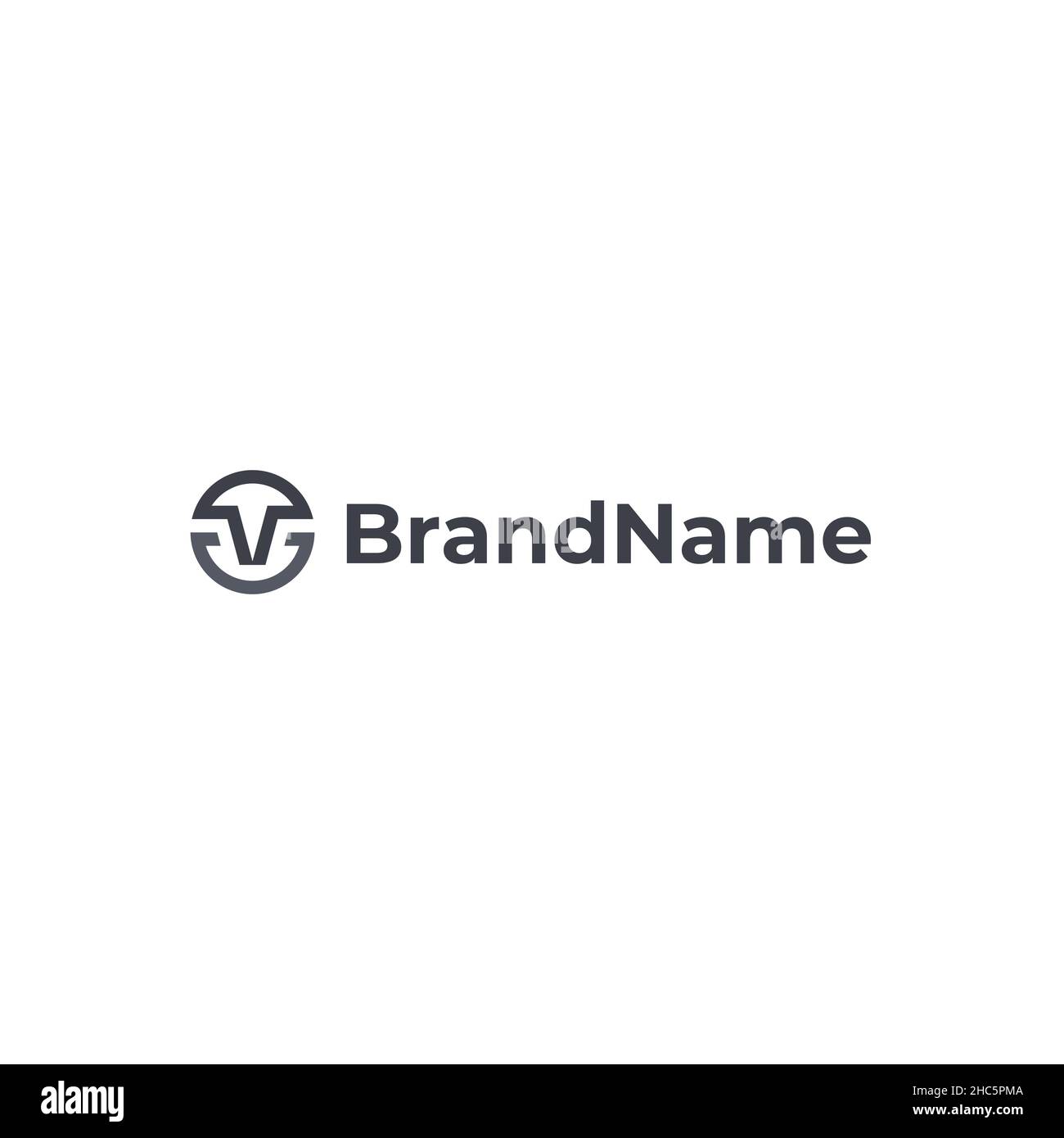 Minimalist design simple Brand Name logo design Stock Vector Image ...