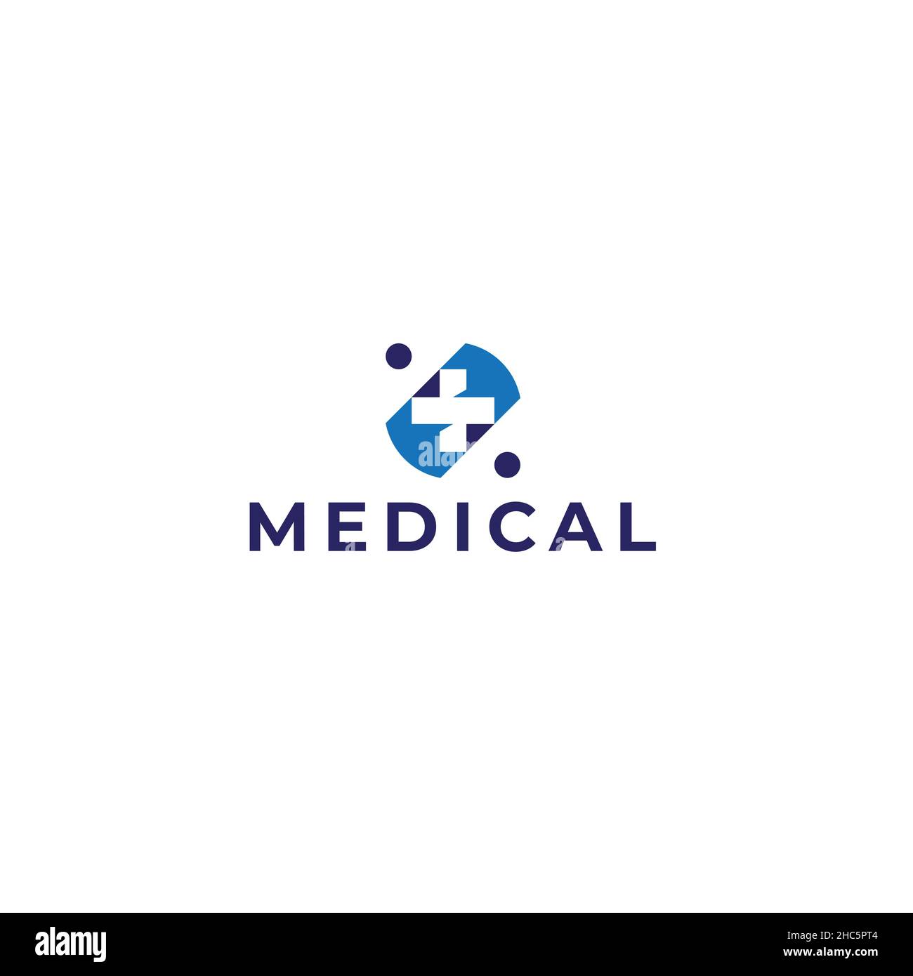 Modern flat simple design MEDICAL logo design Stock Vector Image & Art ...