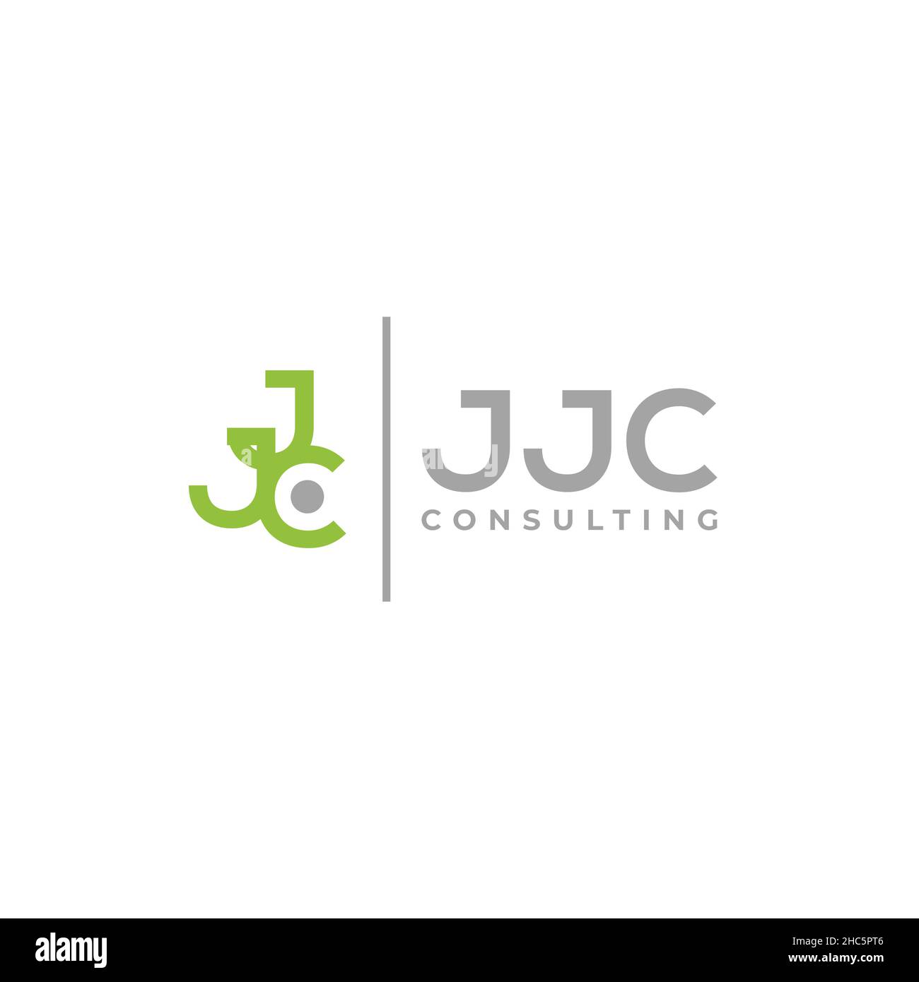 Modern flat initial JJC CONSULTING logo design Stock Vector Image & Art ...