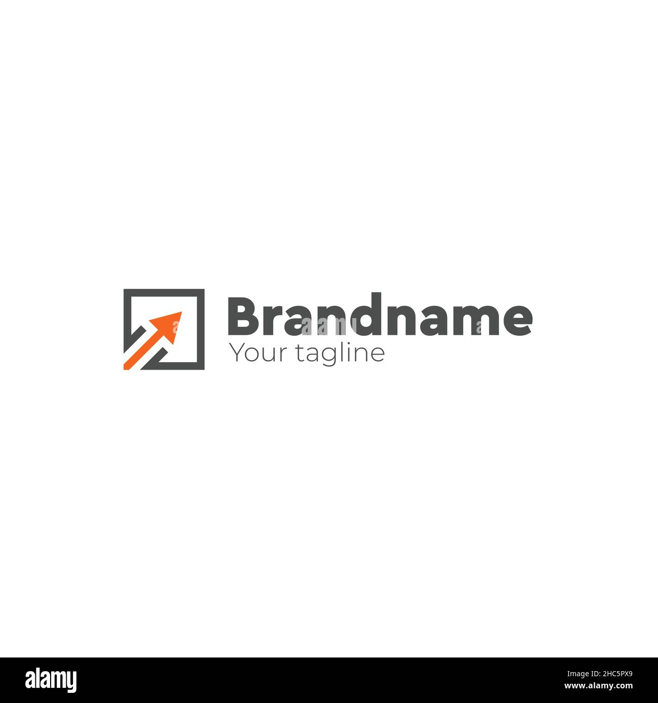 Minimalist design simple Brand Name logo design Stock Vector Image ...