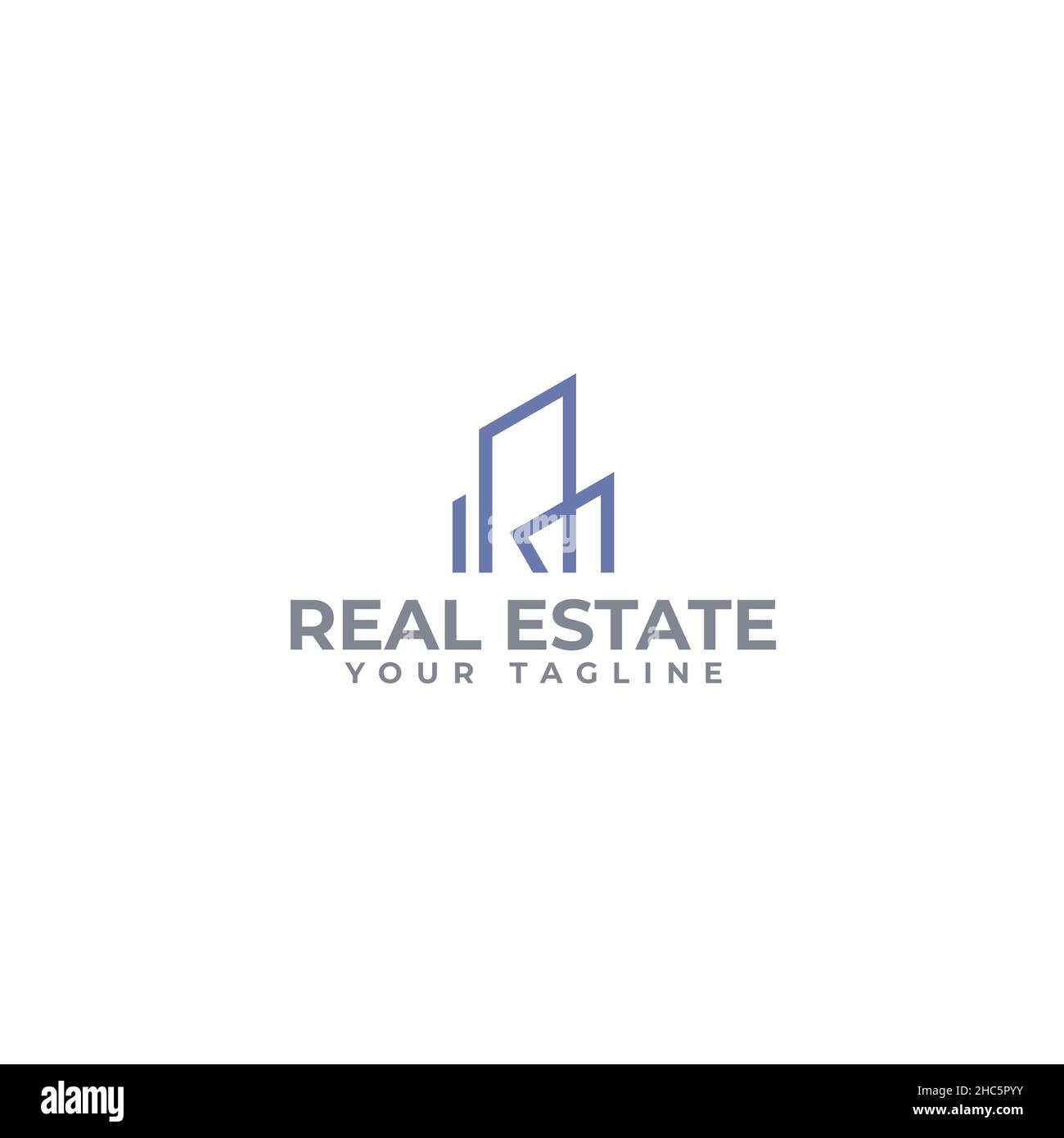 Modern flat simple REAL ESTATE home logo design Stock Vector Image ...